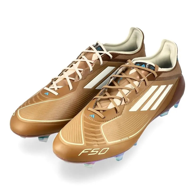 ADIDAS F50 MESSI X BAD BUNNY ELITE FG - CARDBOARD/CREAM WHITE/BRIGHT C